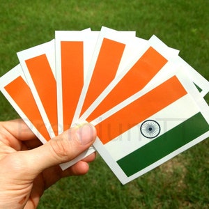 8 Large India Flag Tattoos, Indian Party Favors - Etsy