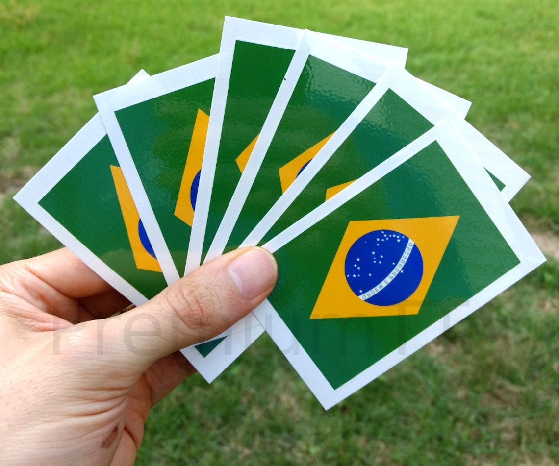 8 Large Brazil Flag Tattoos: Brasil Brazilian World Cup Party | Etsy