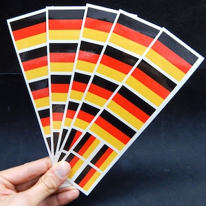 40 Removable Stickers: German Flag, Germany Party Favors, Decals - Etsy