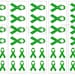 40 Green Ribbon Temporary Tattoos: Cancer Awareness Tattoo - Etsy