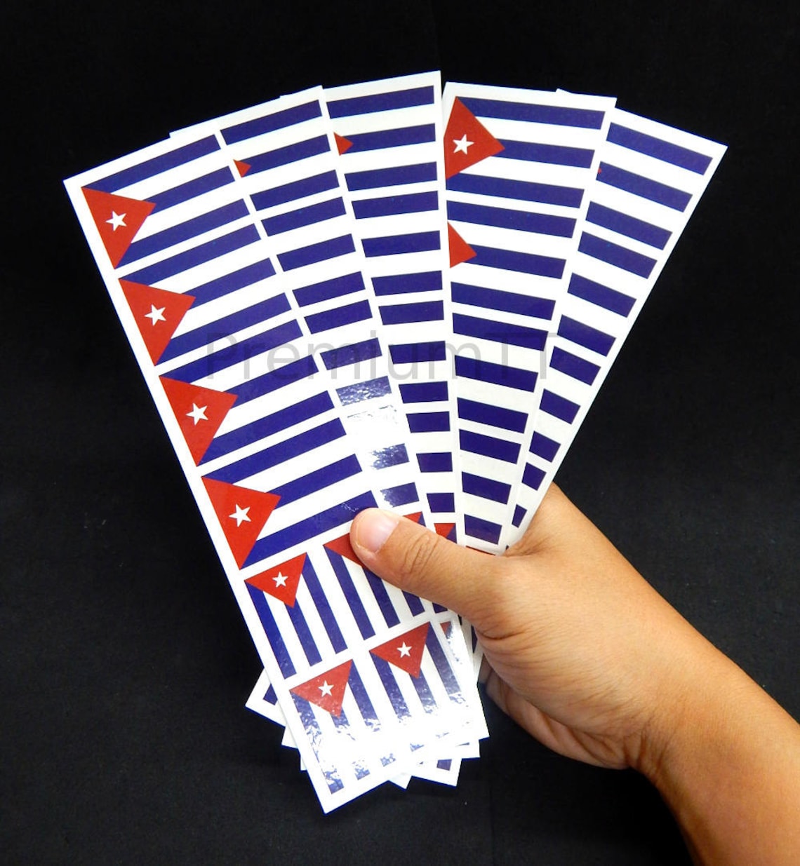 40 Removable Stickers: Cuban Flag Cuba Party Favors Decals - Etsy