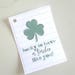 St. Patricks Day Teacher Gift Tag-printable- "lucky to Have a Teacher ...