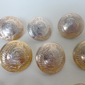 Soviet Vintage Buttons With the Coat of Arms of the USSR. Buttons From ...