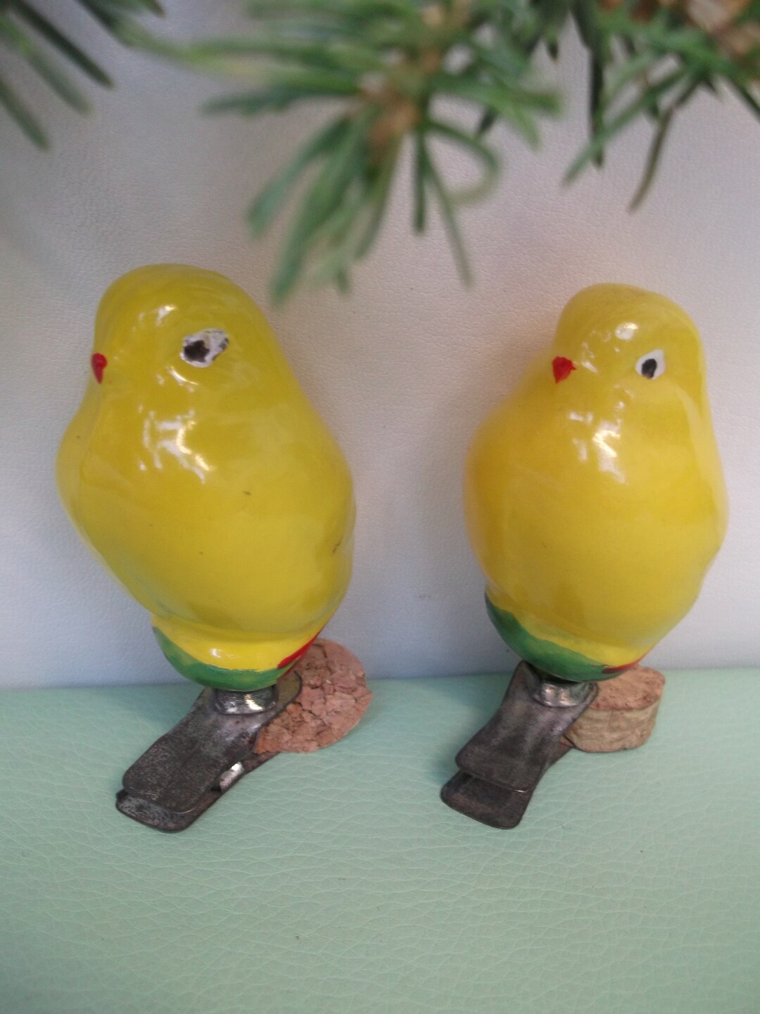 Yellow Chick. Glass Chick. Brothers Chikens. Vintage Christmas Tree ...