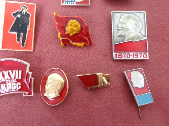 Soviet Propaganda Pins. Old Communist Pin. Vintage En… - Gem