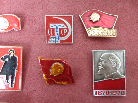 Soviet Propaganda Pins. Old Communist Pin. Vintage En… - Gem