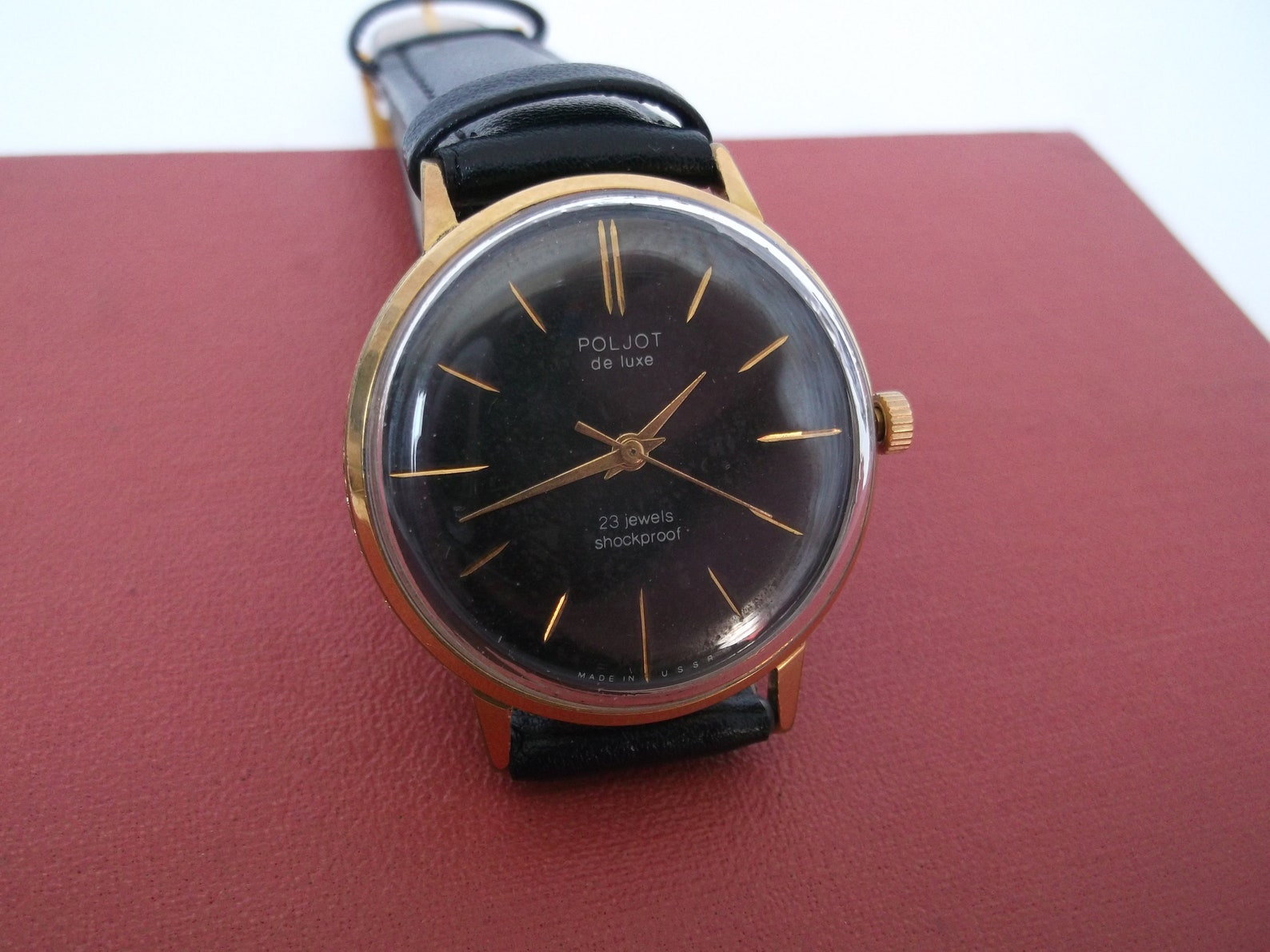 Mens Watch in Gold Plated Case. Poljot De Luxe Soviet Vintage - Etsy