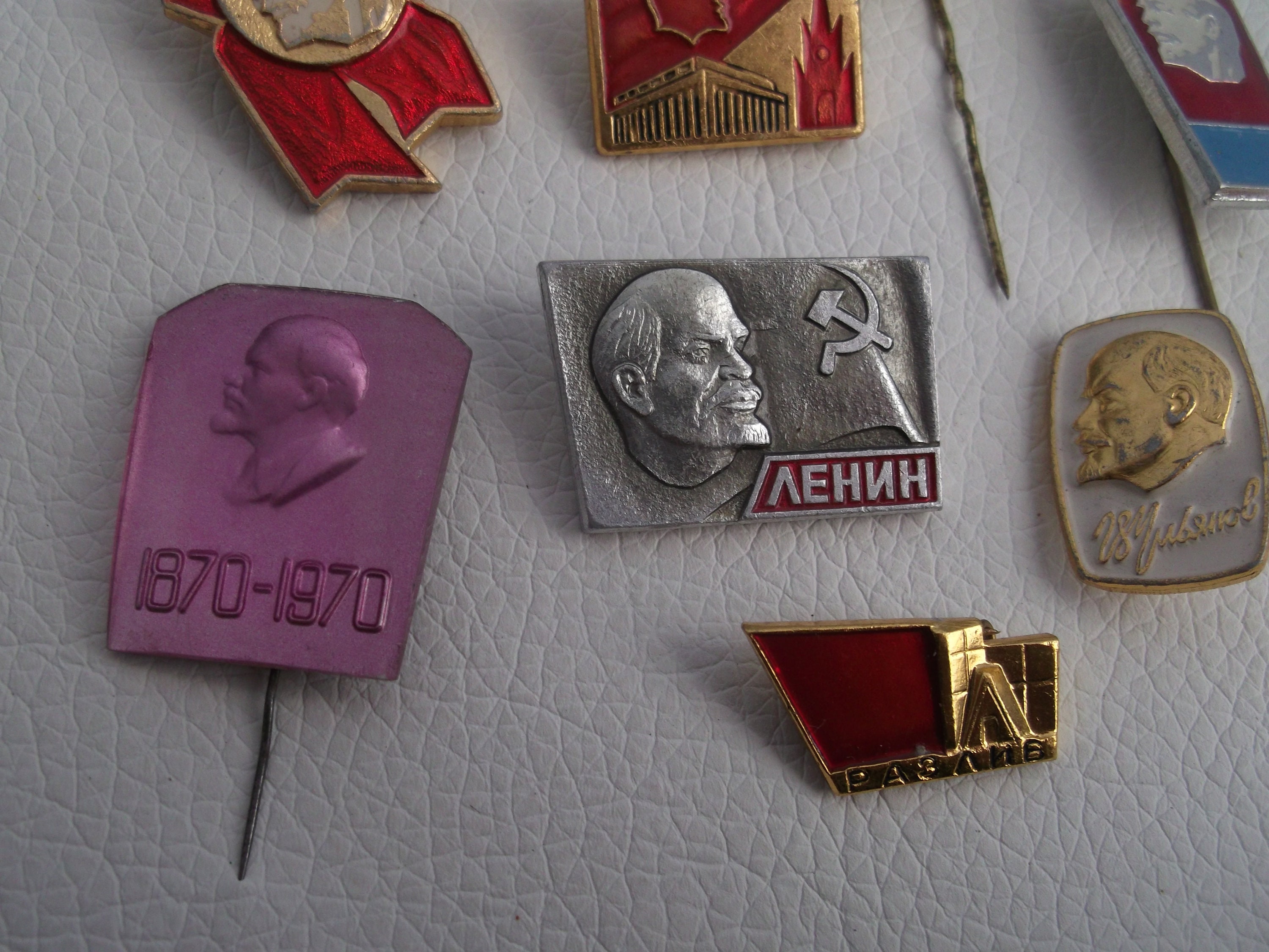 Vintage Enameled Pins .lenin Propaganda Set of 11 Badges - Etsy