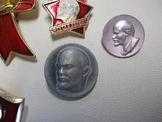 Soviet Vintage Propaganda Badges. Enameled Pins. Sovi… - Gem