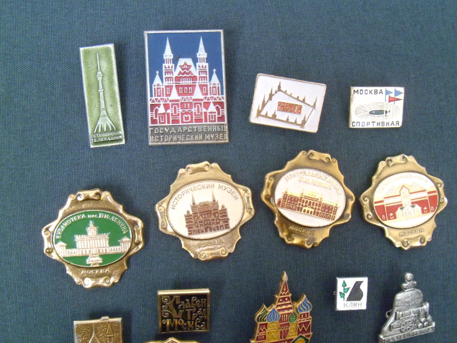 Pin de Moscú /Soviet Russian Badges /Pin 14 uds. /Soviet | Etsy