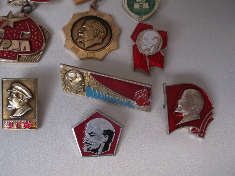 Lenin Leader of Soviet Communism. Lenin Set of Badges Pins. - Etsy