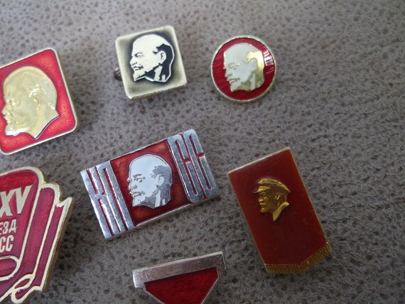Soviet Old Communist Pins. Lenin Leader Proletariat. … - Gem