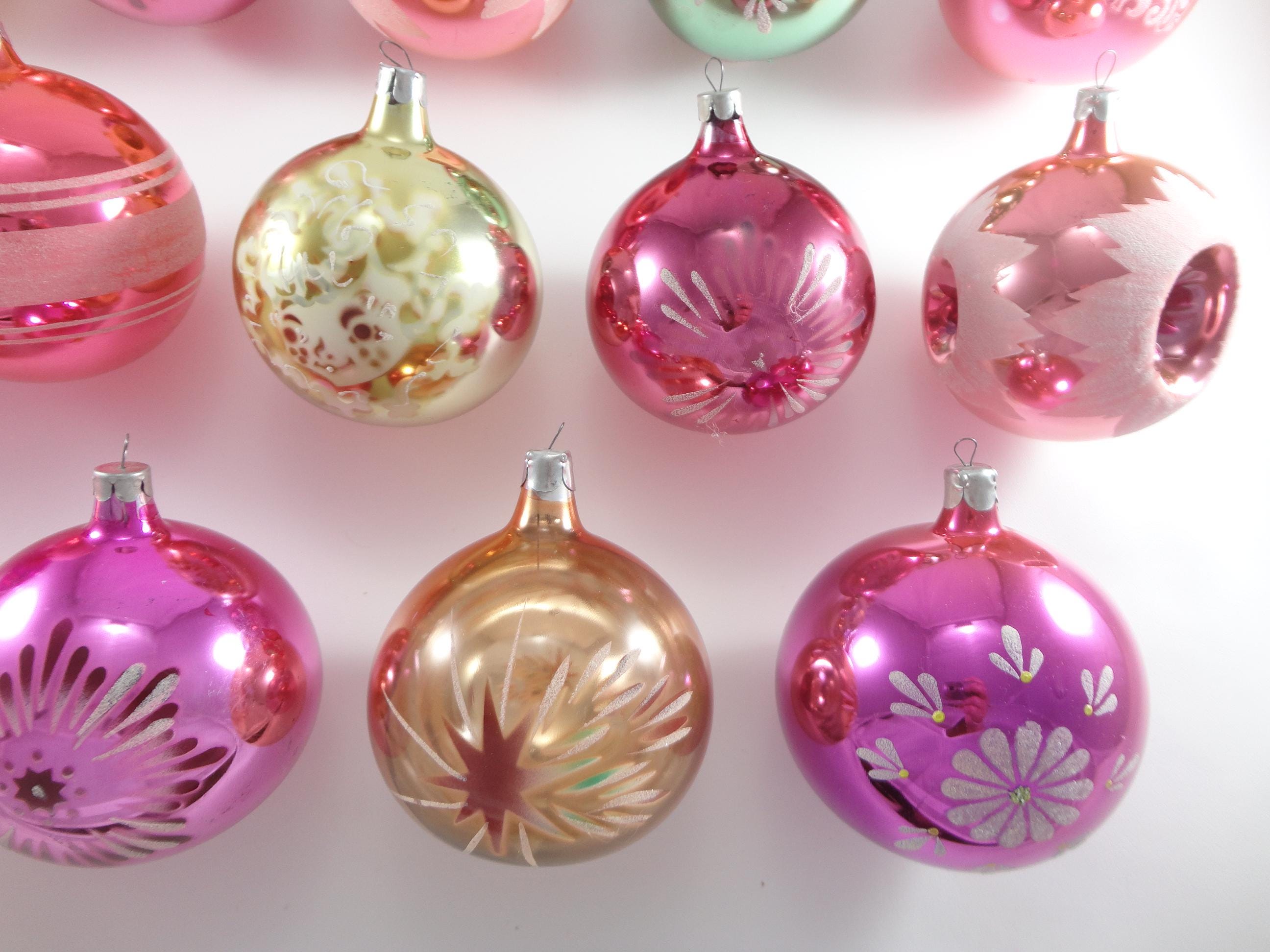 Old Glass Multicolored Balls From the Basement for the Christmas Tree ...