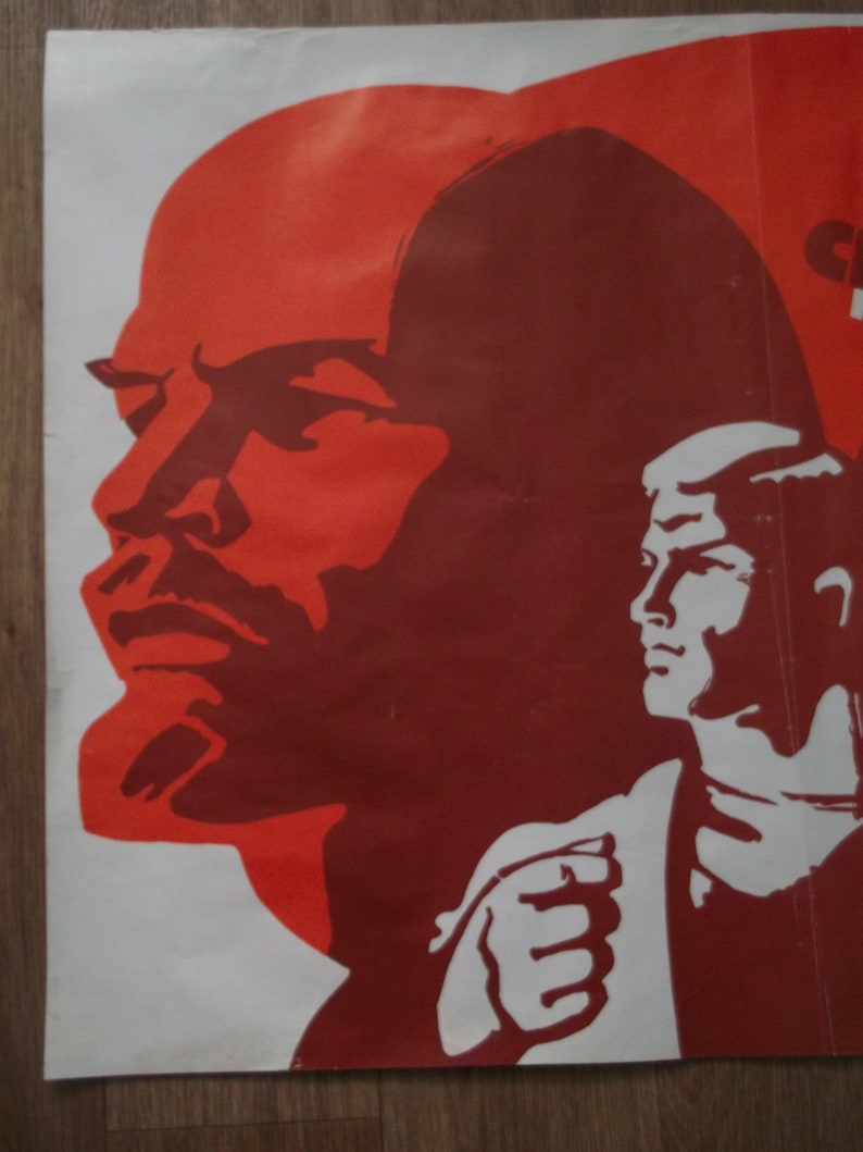 Soviet Propaganda Poster. Original Old Poster. Soviet - Etsy
