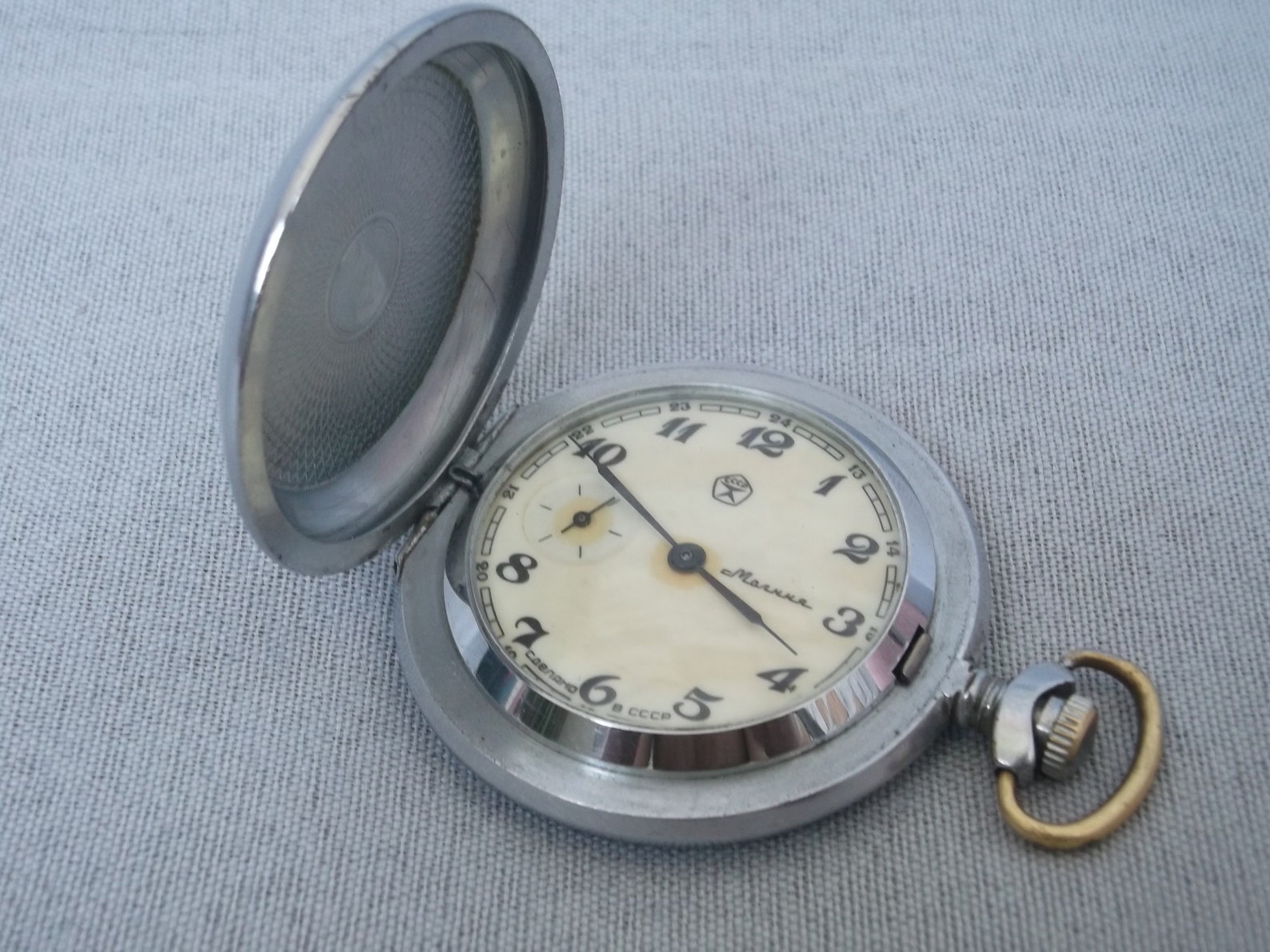 Soviet Pocket Watch / Vintage Watch / Russian Watch Molnija / | Etsy