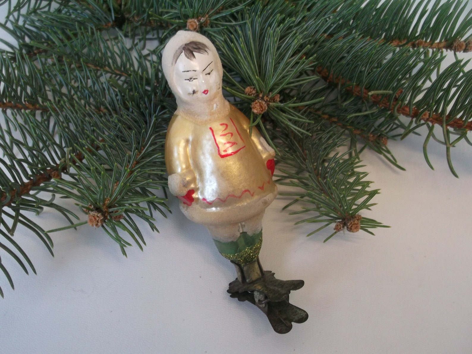 Northern People. Yakut Girl. Vintage Christmas Tree Glass Ornament - Etsy