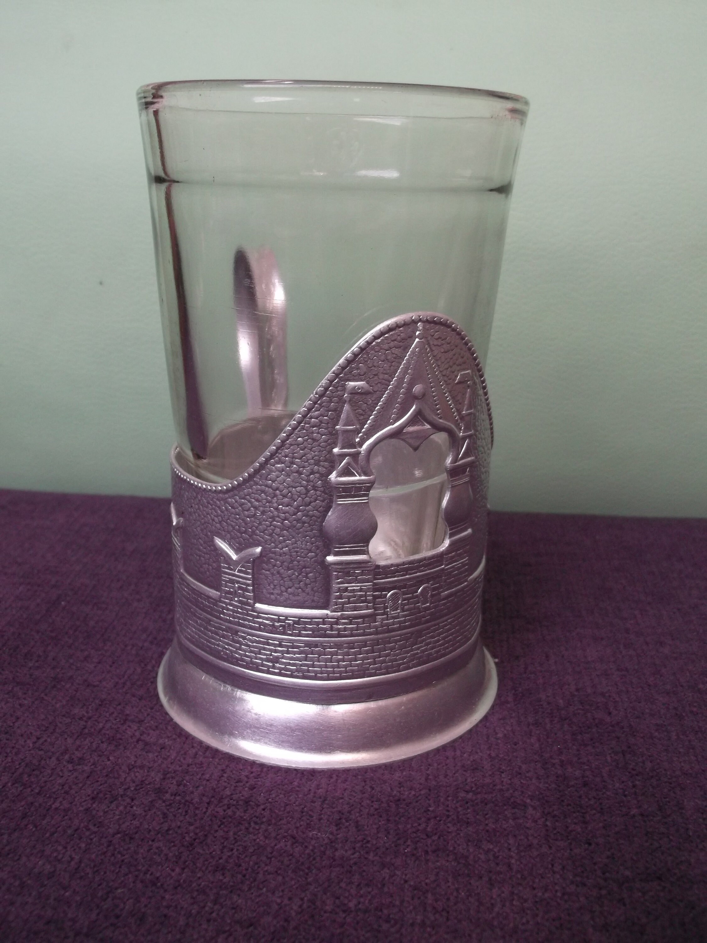 Soviet Vintage Cup Holder With Glass Cup. View Kremlin - Etsy