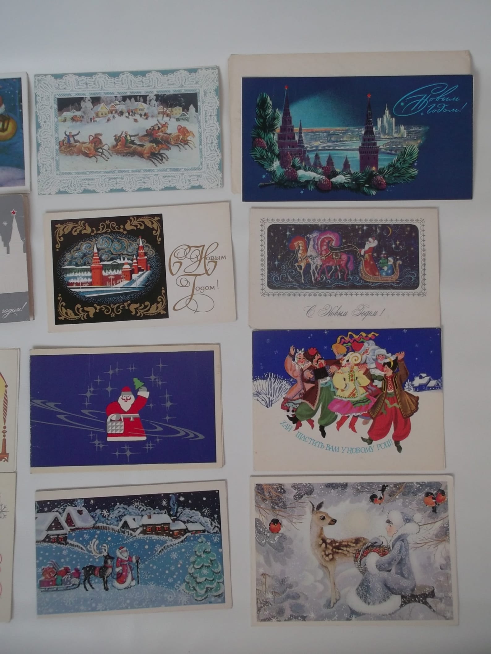 1980s Set of Greeting Christmas Vintage Postcards - Etsy