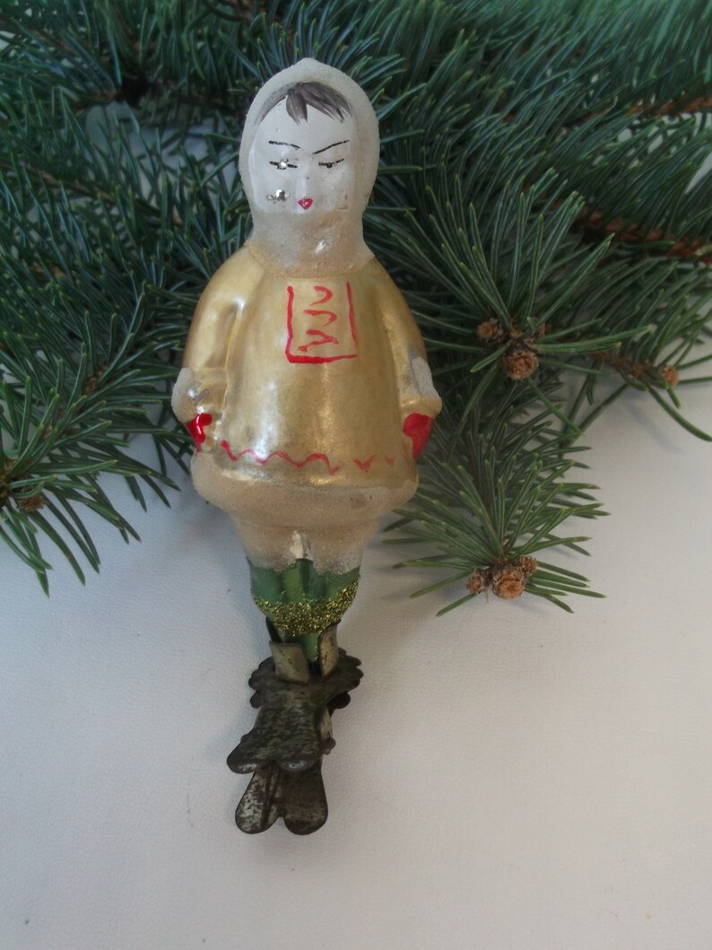 Northern People. Yakut Girl. Vintage Christmas Tree Glass Ornament - Etsy