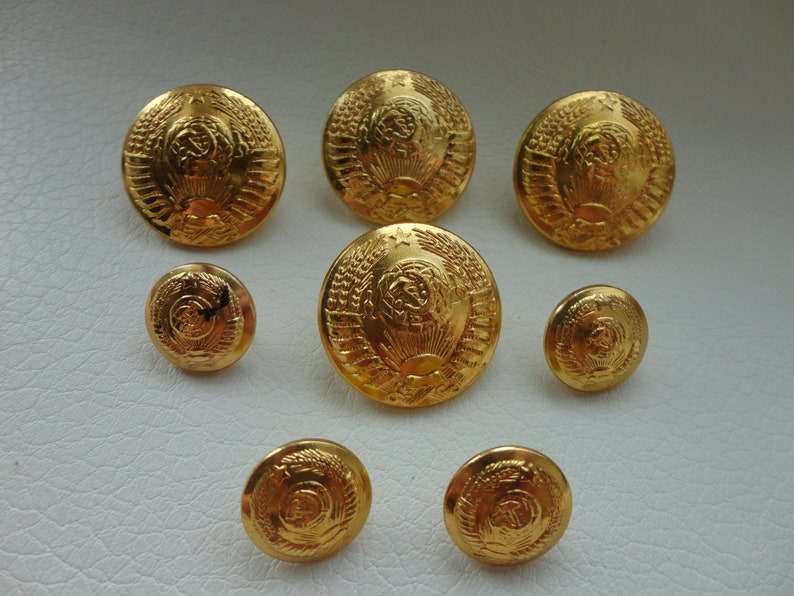 Soviet Vintage Buttons With the Coat of Arms of the USSR. - Etsy