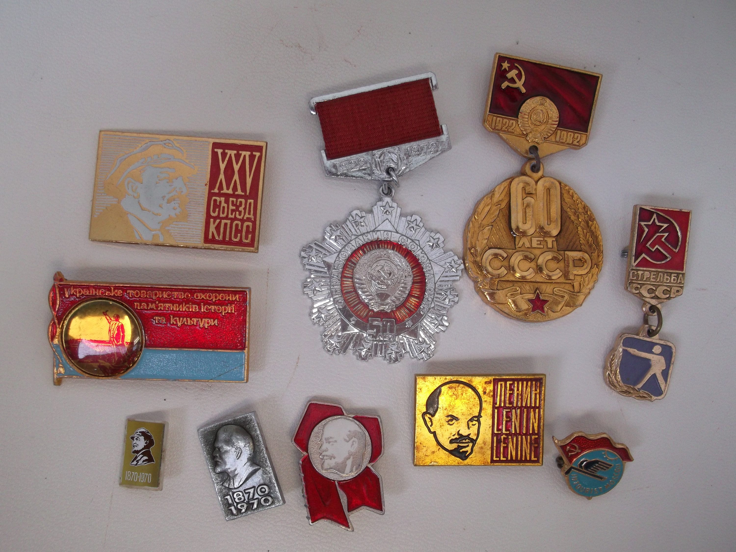 Vintage Enameled Communist Pins. Lenin Leader of Soviet - Etsy UK
