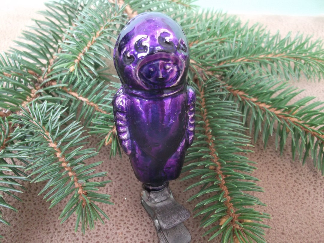 Purple Communist Astronaut. Soviet Scout Cosmonaut. Vintage Christmas ...