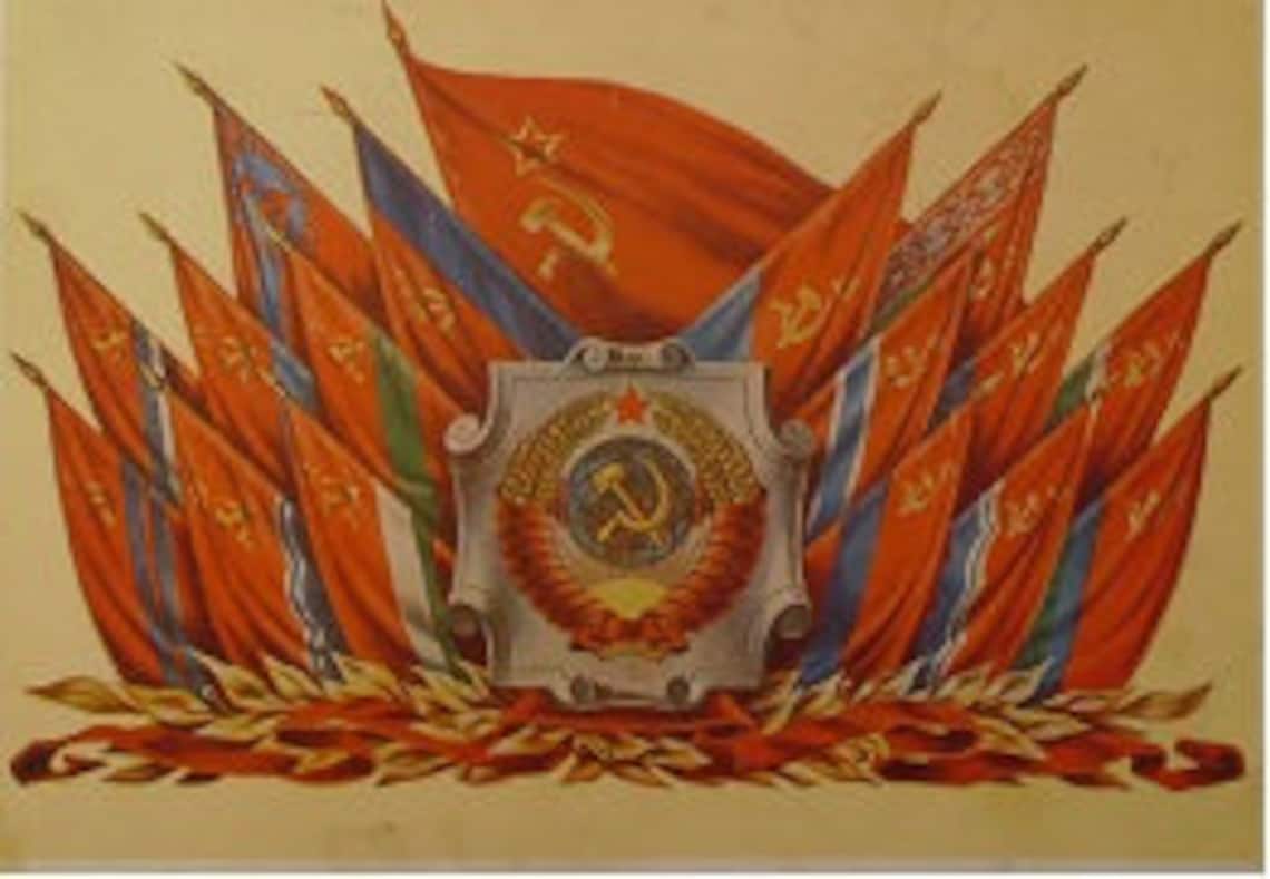 Coat of Arms USSR / Soviet Vintage Postcard / Publ.the - Etsy UK