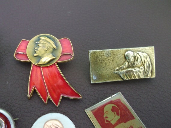 Soviet Propaganda Pins. Old Communist Pin. Vintage En… - Gem