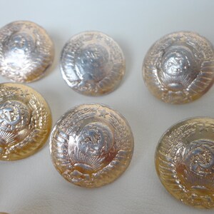 Soviet Vintage Buttons With the Coat of Arms of the USSR. Buttons From ...