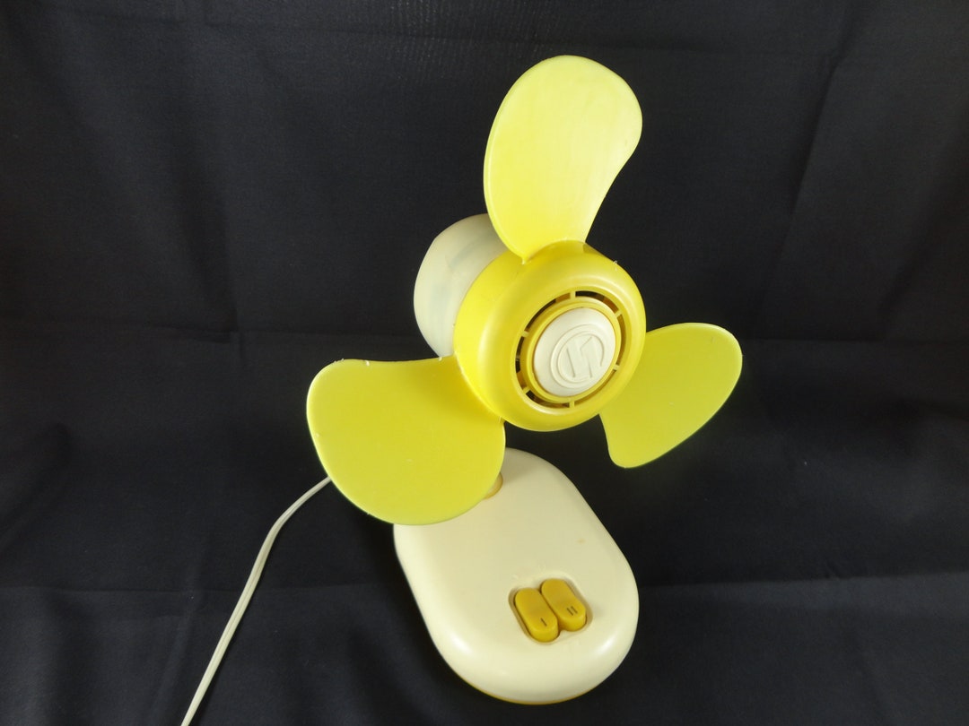 Vintage Electric Fan. 220V. Yellow. Mini Fan. Table Fan. Compact Fan - Etsy