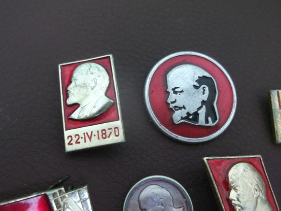 Vintage Soviet Communist Badges. Vintage Enameled Soc… - Gem