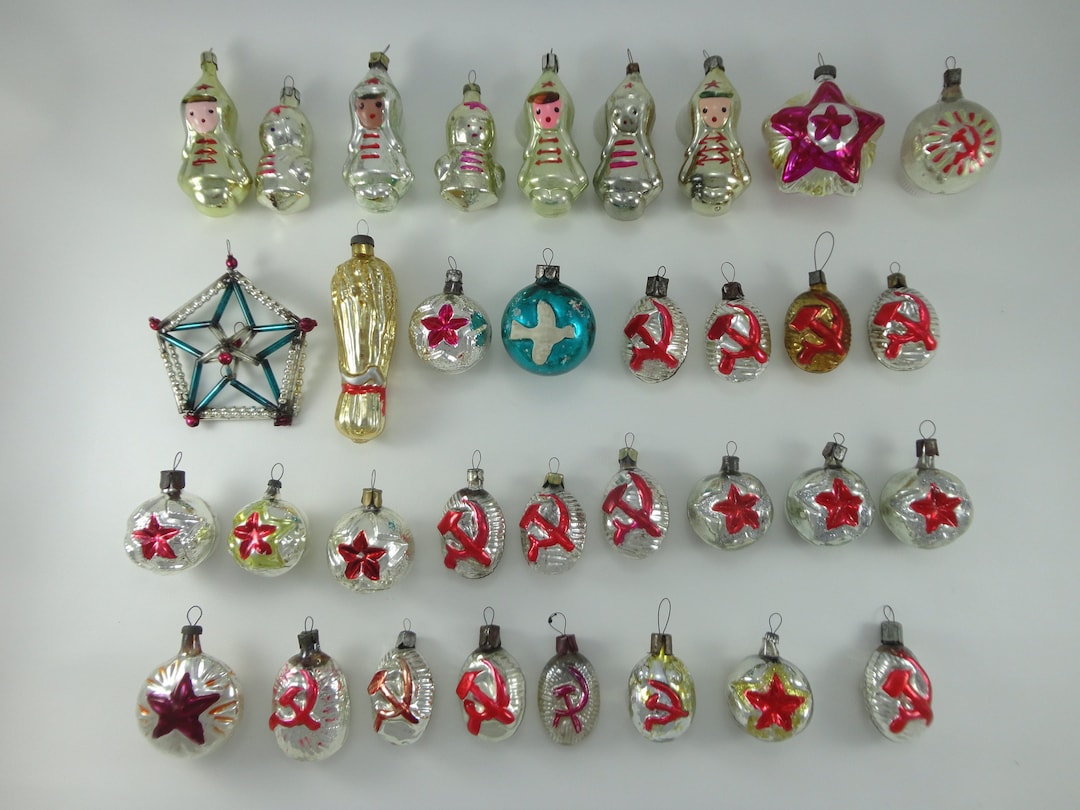 Soviet Vintage Propaganda Ornaments. Bolshevik. Hammer Sickle. Soviet ...