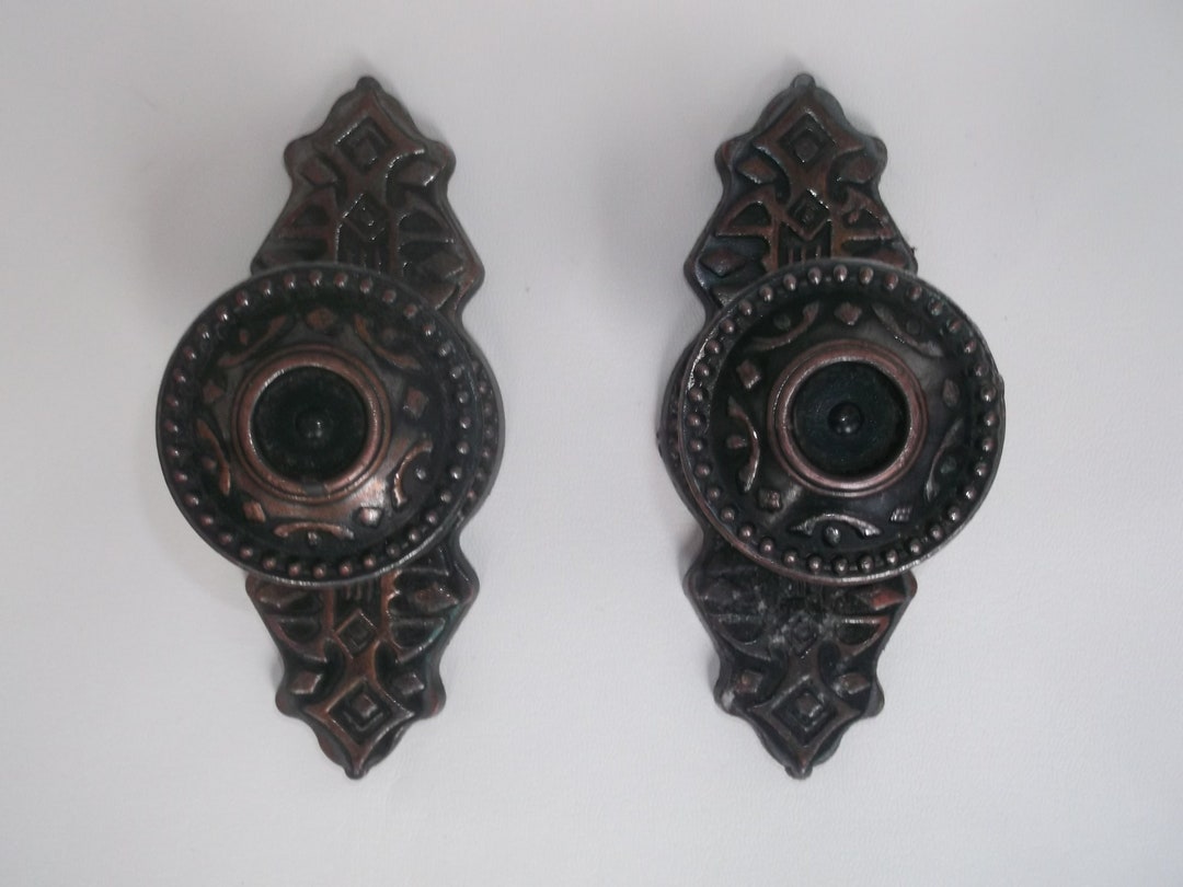 Vintage Overhead Handles. Round Bronze Handle - Etsy