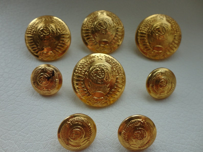 Soviet Vintage Buttons With the Coat of Arms of the USSR. - Etsy