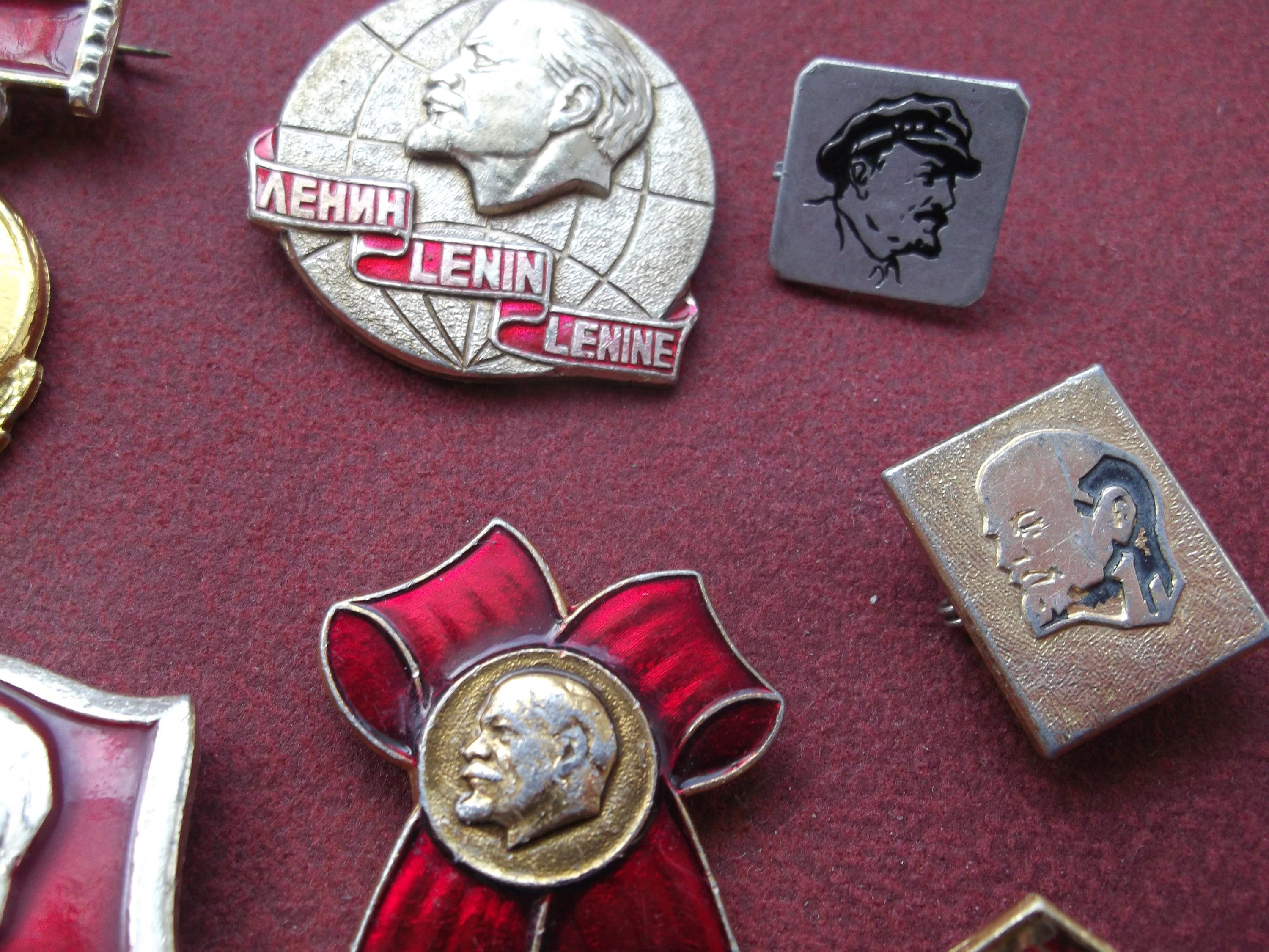 Lenin in Cap Pin. Soviet Propaganda Pin. Lenin Leader of - Etsy