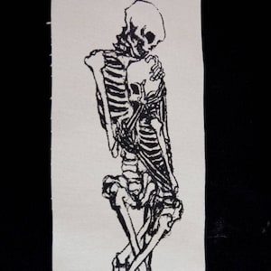 Screenprint SKELETON LOVERS Patch - Etsy