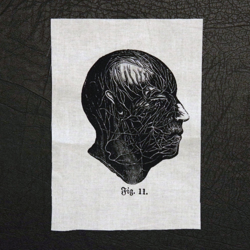 ANATOMICAL FACE Screenprint Patch | Etsy