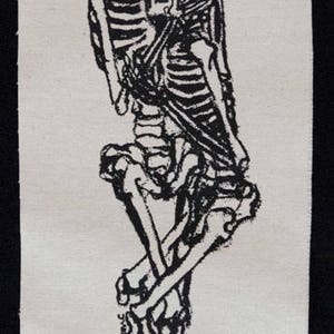 Screenprint SKELETON LOVERS Patch - Etsy