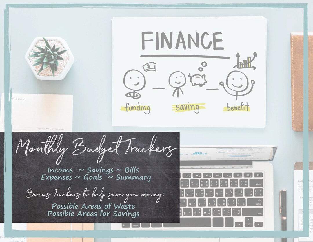 Monthly Budget Tracker, Get You Finances in Order, Savings Account ...