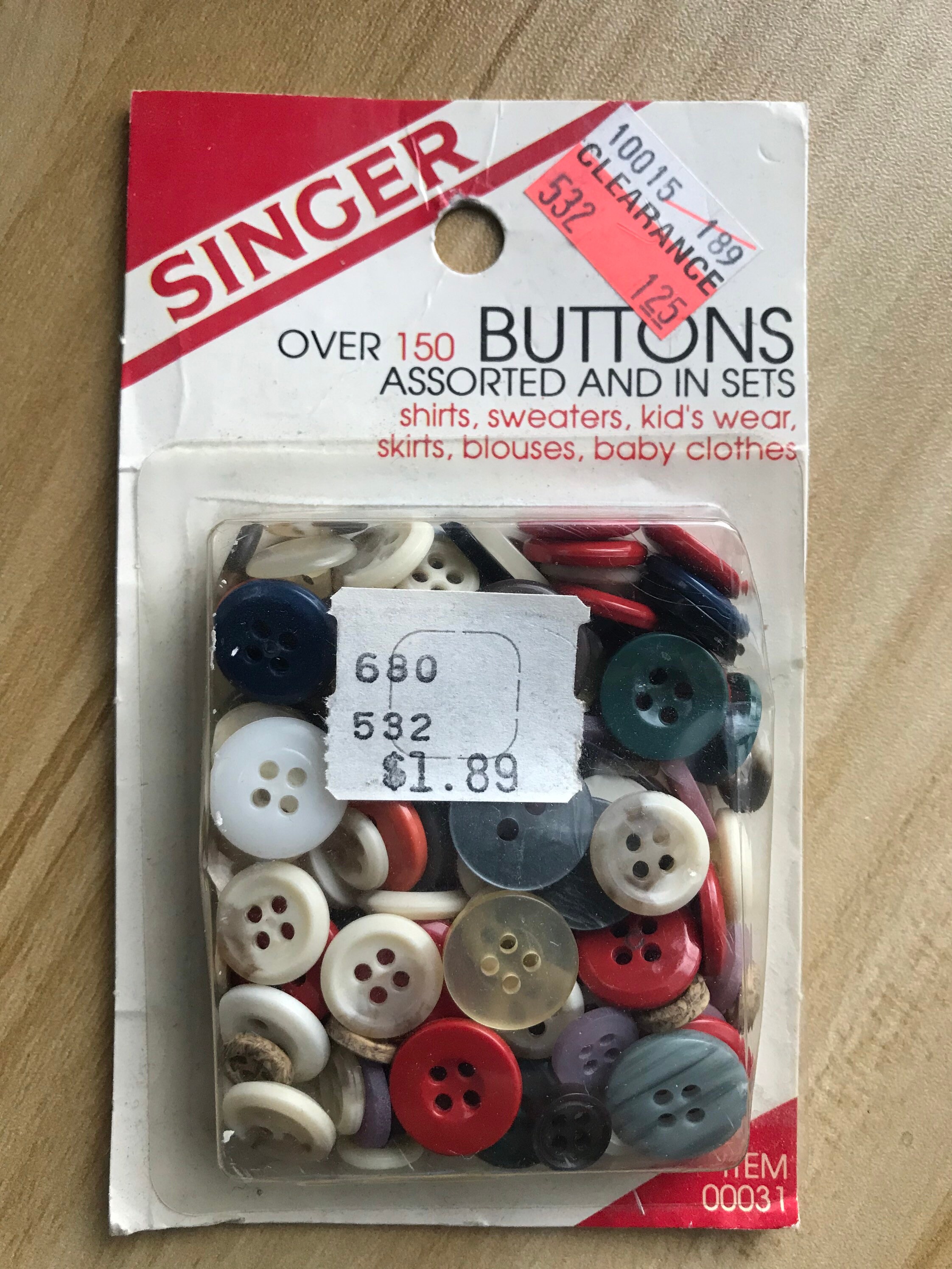 Vintage Singer Button Assorted Item 00031 - Etsy