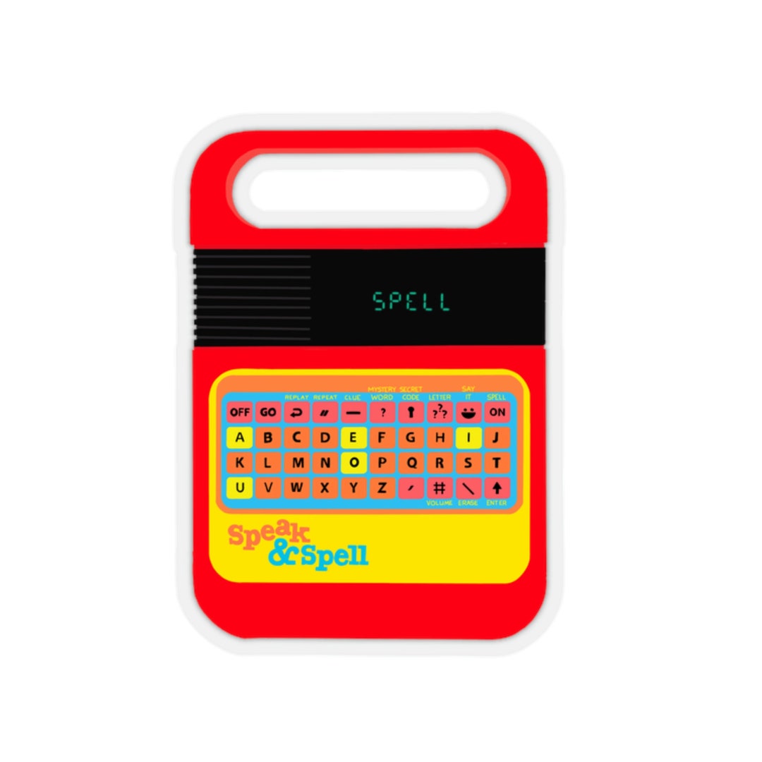 Retro Vintage Toy - 80s Spelling Game Sticker - Etsy