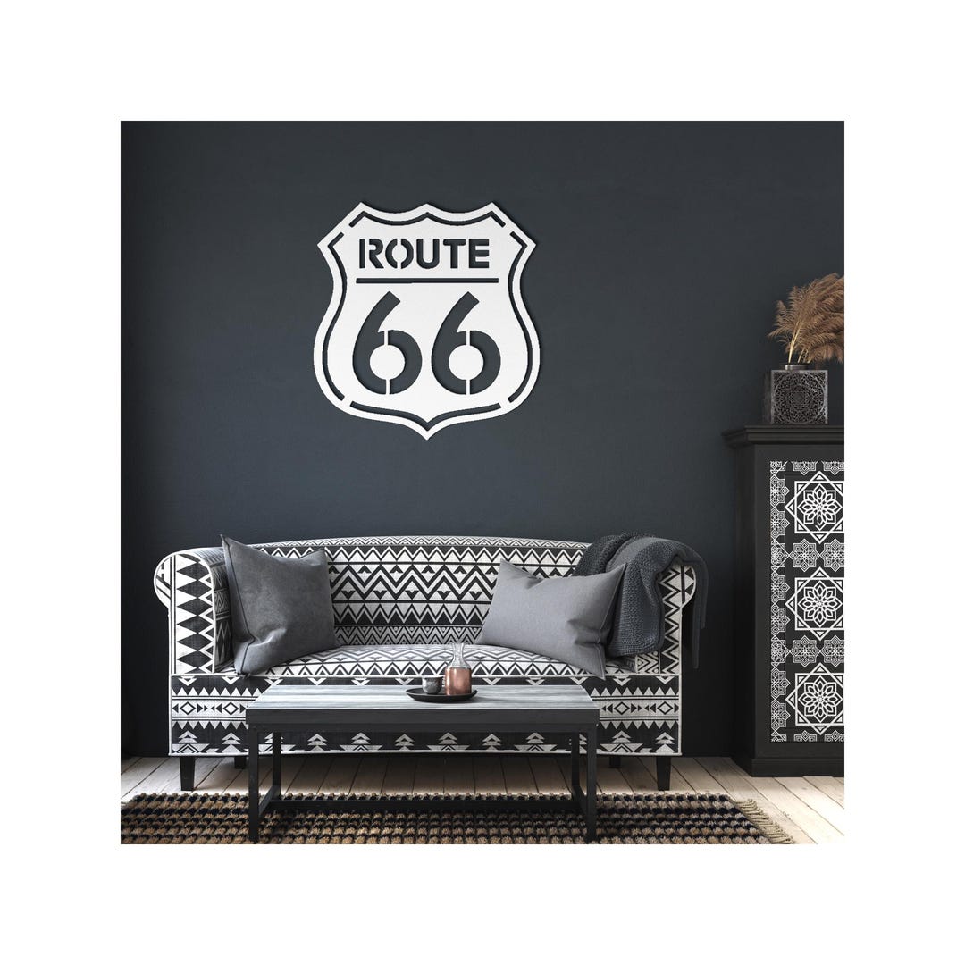 Route 66 Metal Sign - Vintage Highway Sign Replica, Classic Americana ...