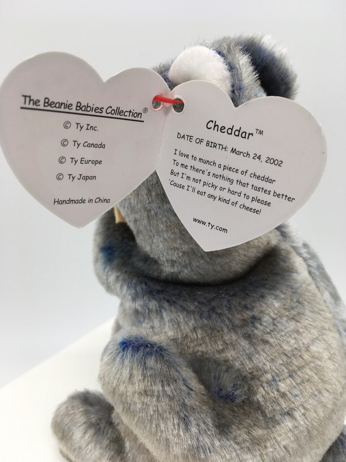 Cheddar the Mouse Blue Ty Beanie Baby | Etsy