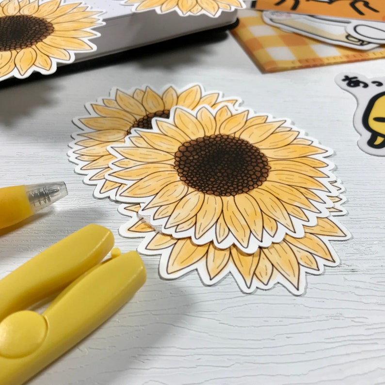 Large Sunflower Vinyl - Etsy