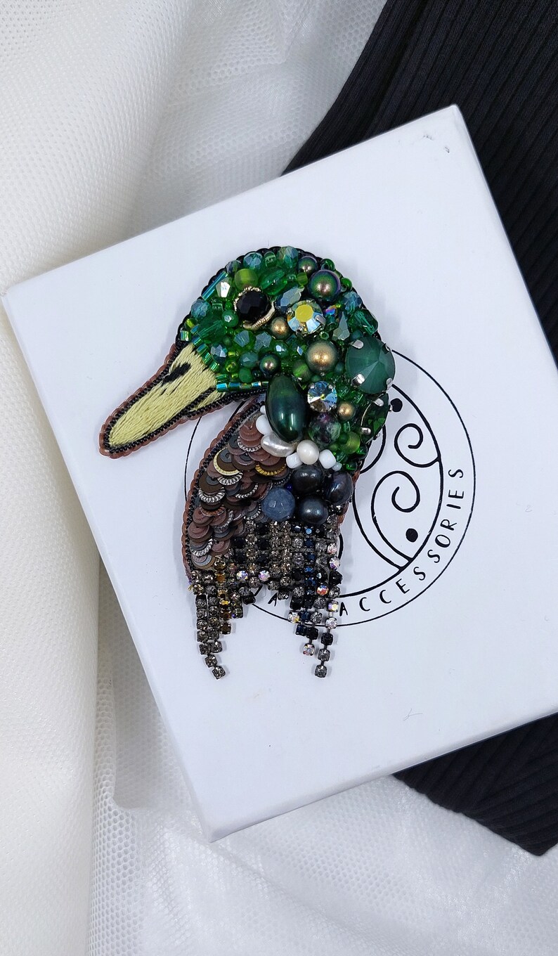 Embroidery Duck Brooch,exclusive Lapel Pin,duck Embroidery Design ...