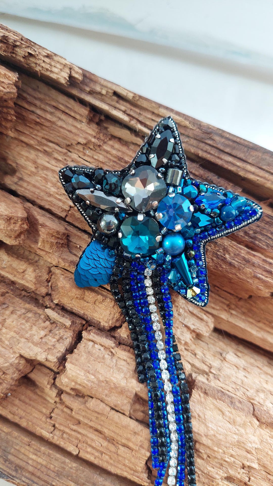 Embroidered Star Brooch,star Accessories, Gift for Mom - Etsy