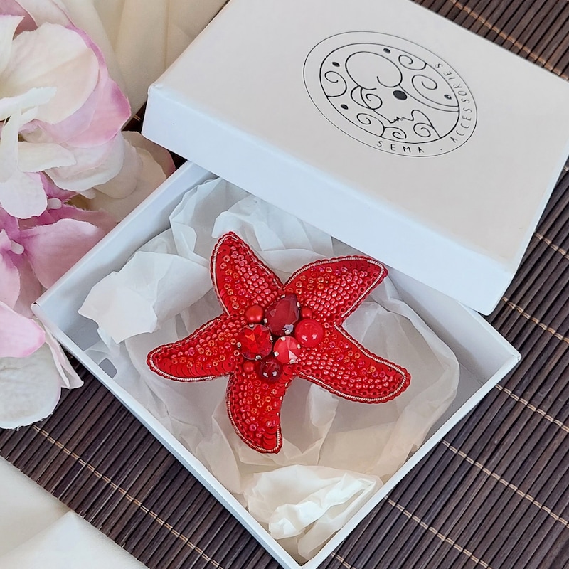 Starfish Brooch - Etsy