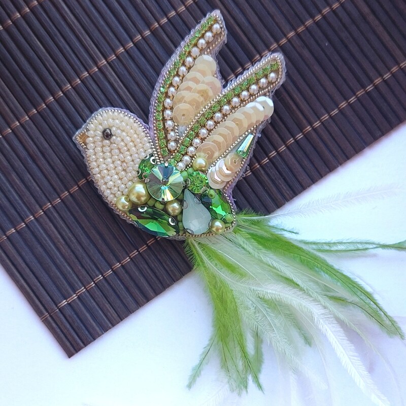 Bird Brooch - Etsy