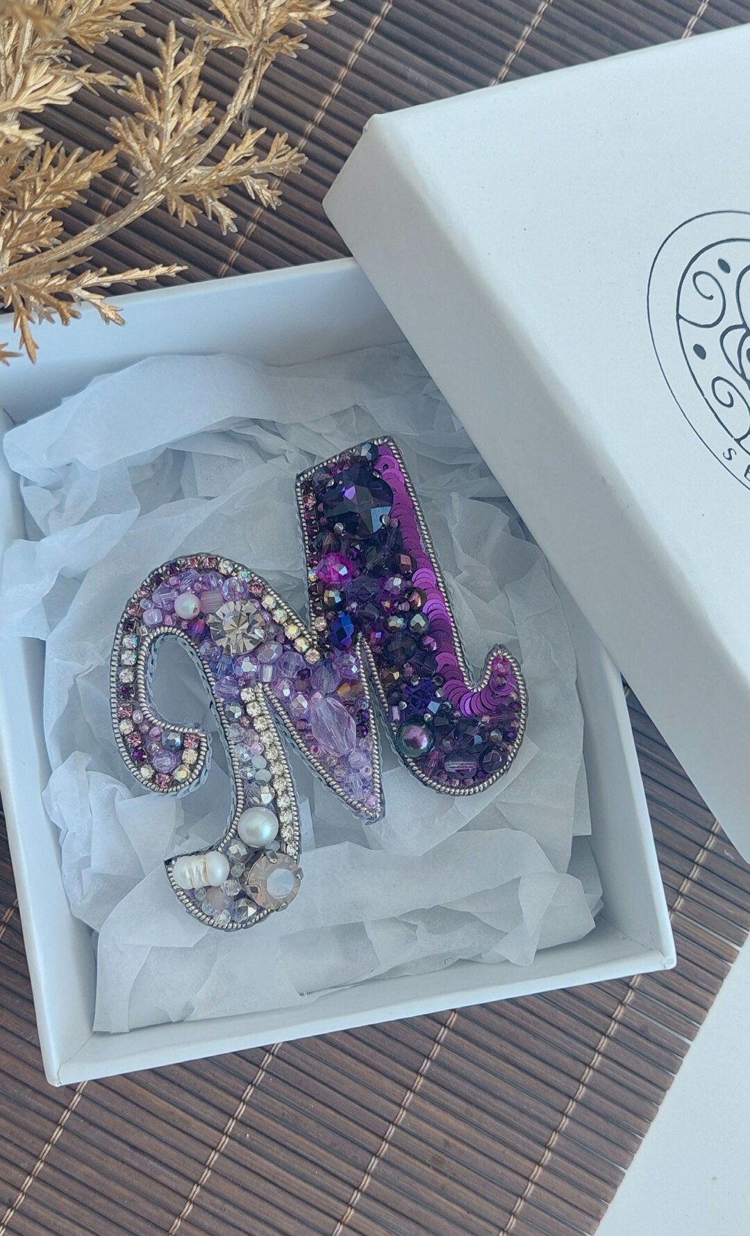 Handmade Letter Brooch,İnitial Name Jewellry,customized Name ...