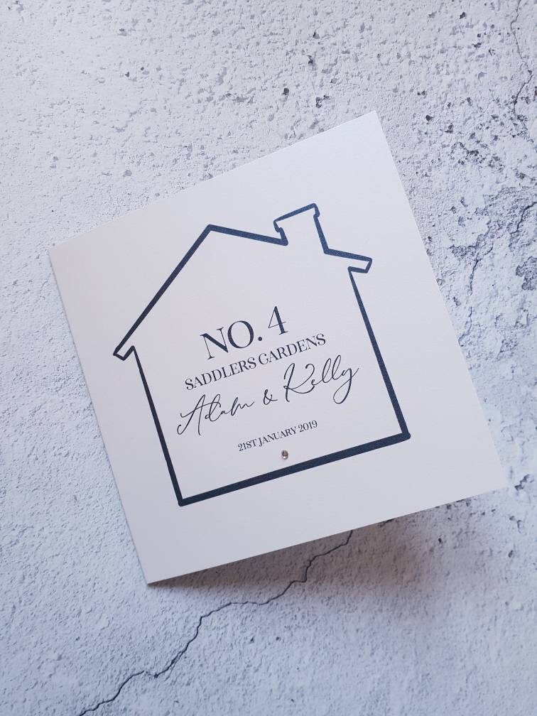 New Home Card Personalised New Home Card First Home Card | Etsy UK